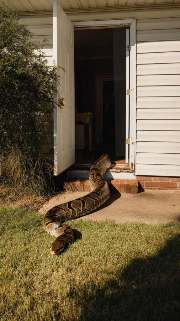Five-metre long snake spotted slithering across rooftops #itvnews #news ...